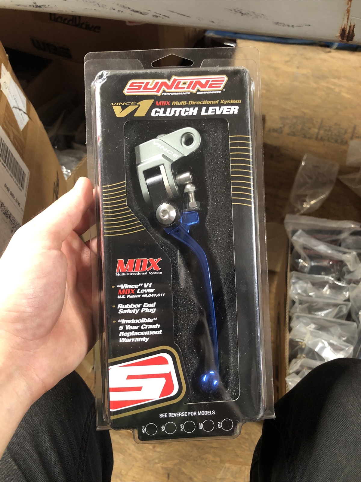 Sunline Vince V1 Clutch Lever MDX | 20-90-005 | Blue