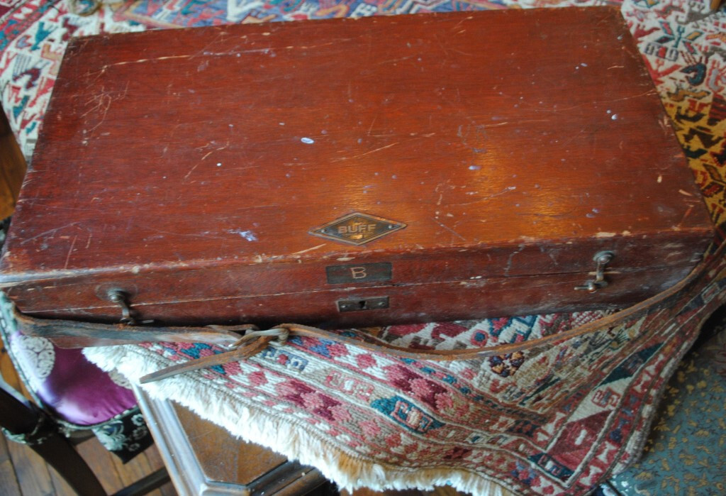ANTIQUE TRANSIT BUFF AND BUFF BOSTON PLANE TABLE # 23638 ORIGINAL CASE ...
