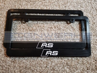 Audi RS License Plate Frames RS3 TTRS RS6 RS5 RS7 R8 2 color - Pair | eBay