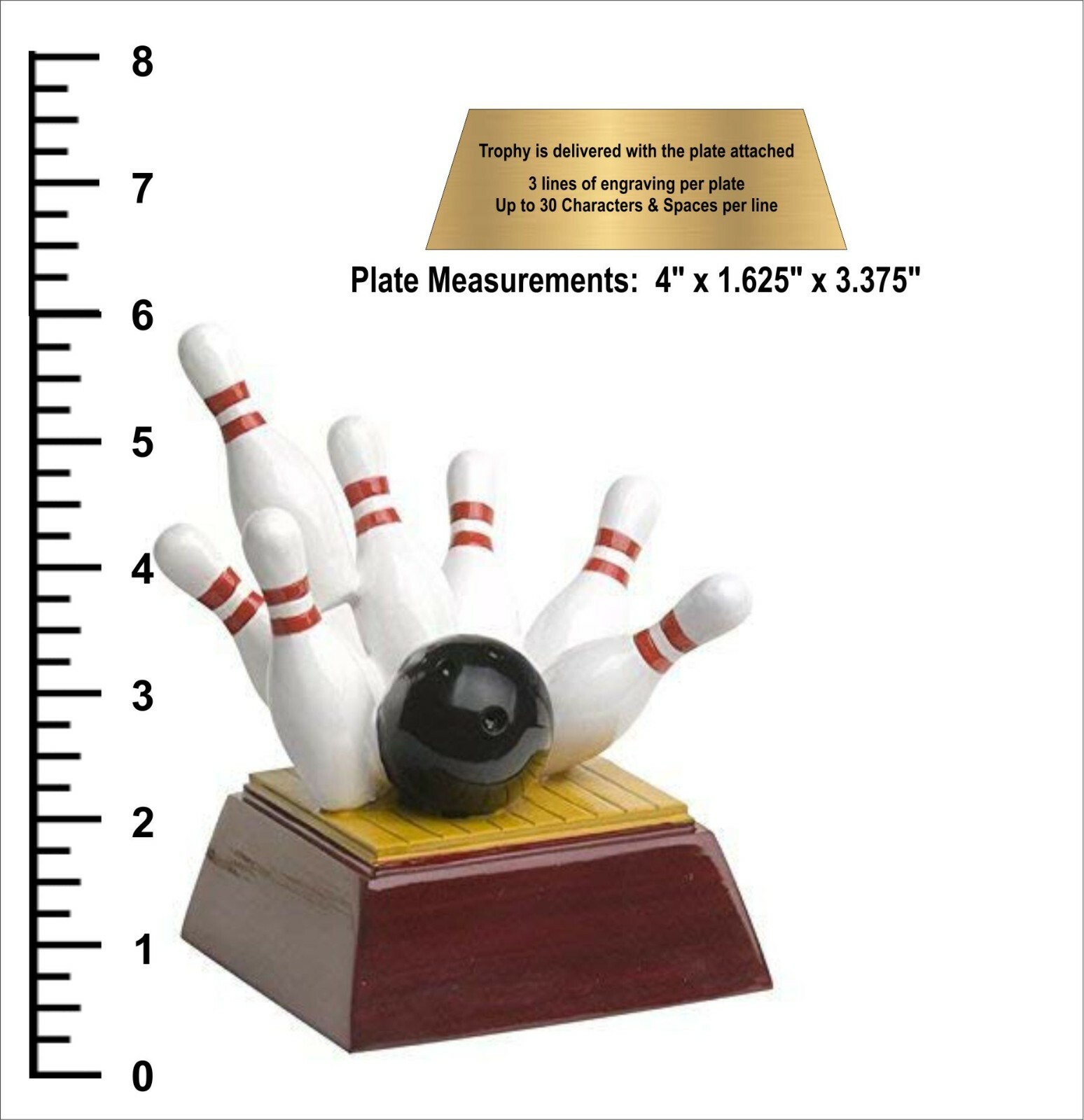 Bowling Pins Trophy - Large | Bowling Strike Award by DECADE AWARDS | eBay