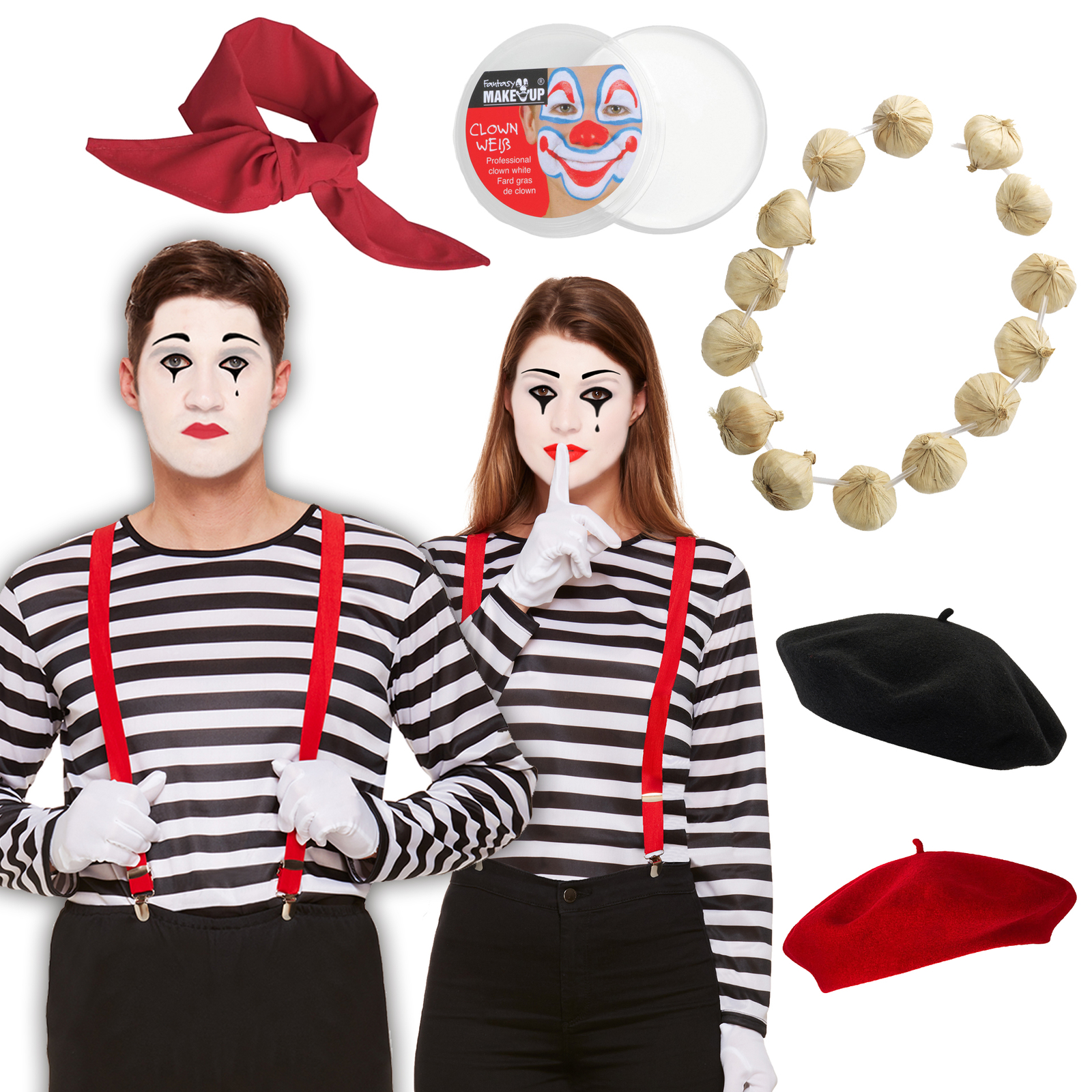 French Mime Woman