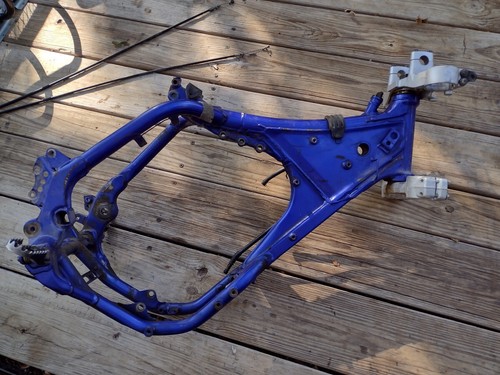 01 02 Yamaha WR426 chassis frame with triple clamps and foot pegs | eBay