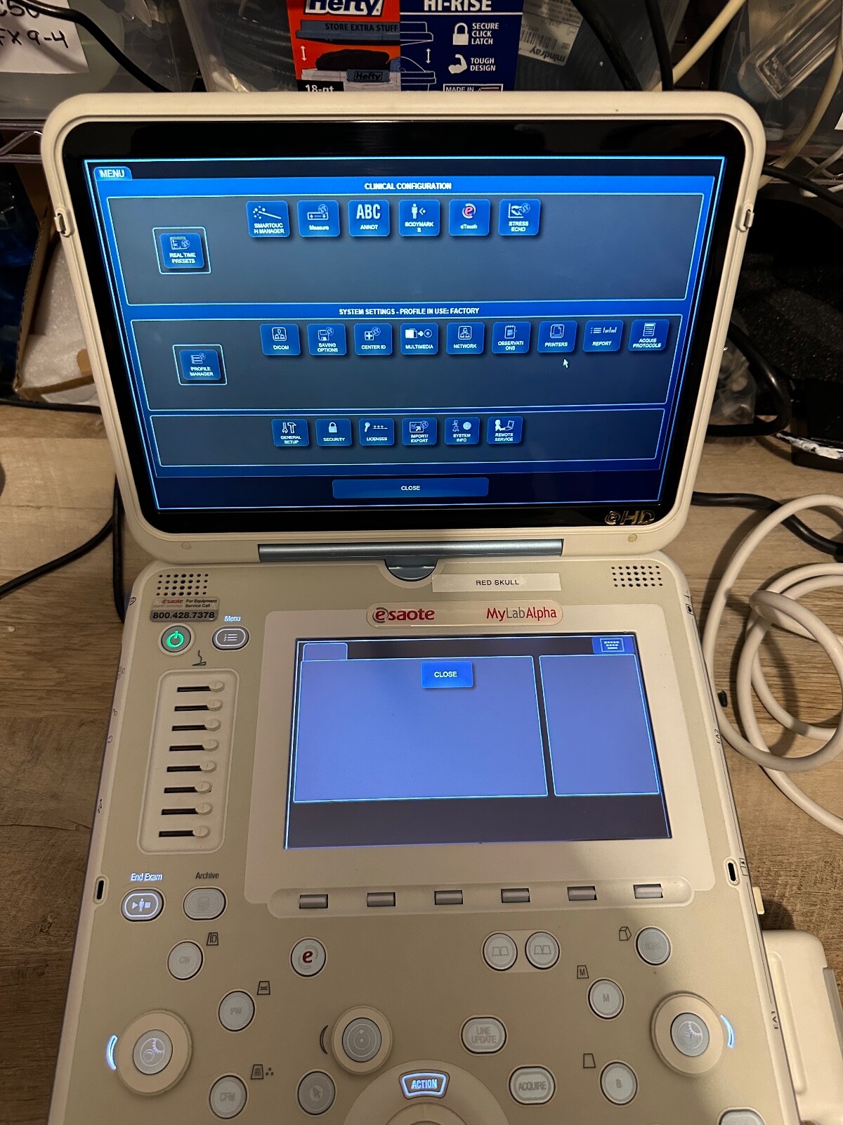 Esaote MyLab Alpha Portable Ultrasound With Case-Cardiac Vascular EHD ...