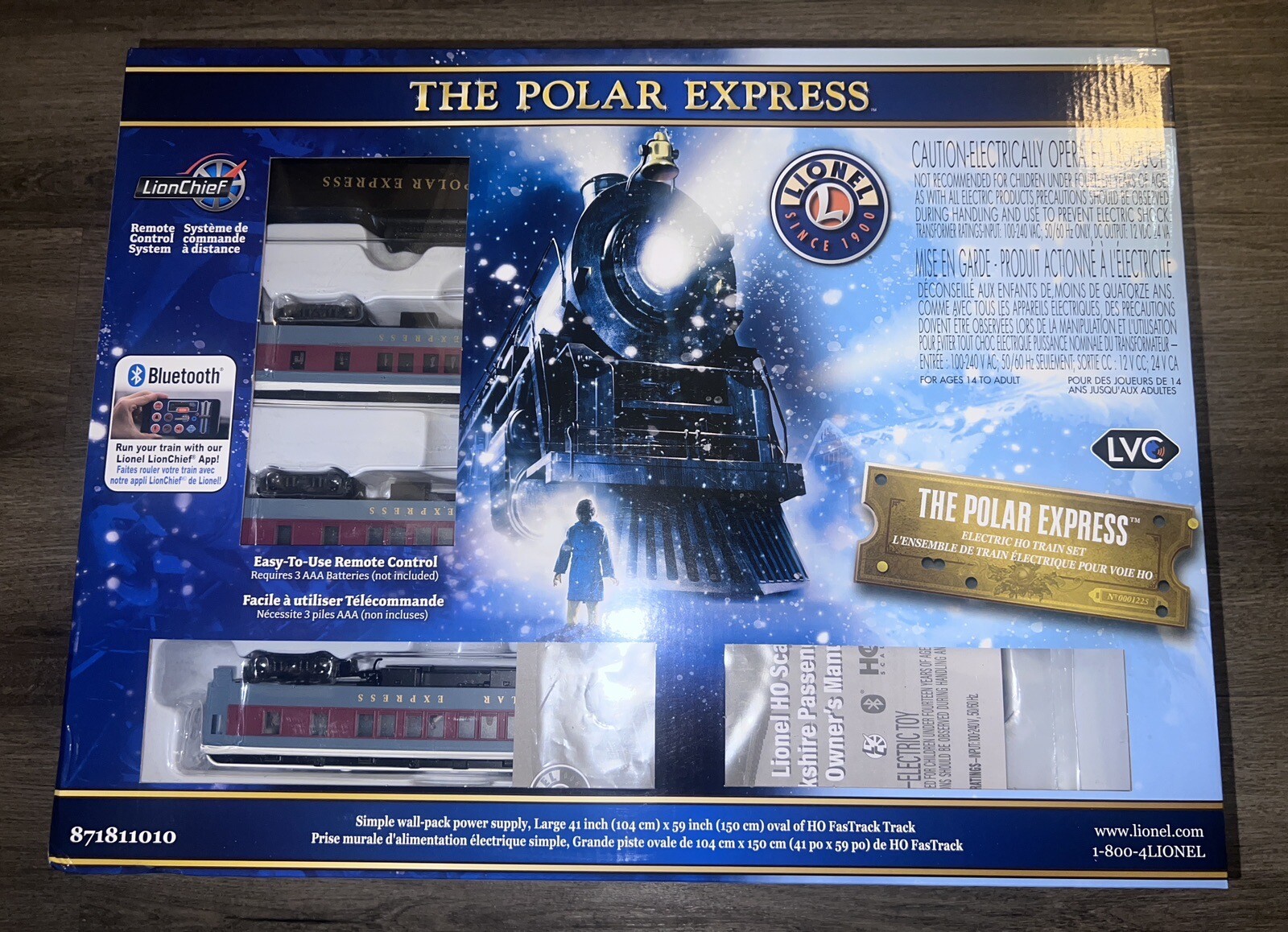 NEW LIONEL 871811010 THE POLAR EXPRESS LIONCHIEF HO GAUGE TRAIN WINTER ...