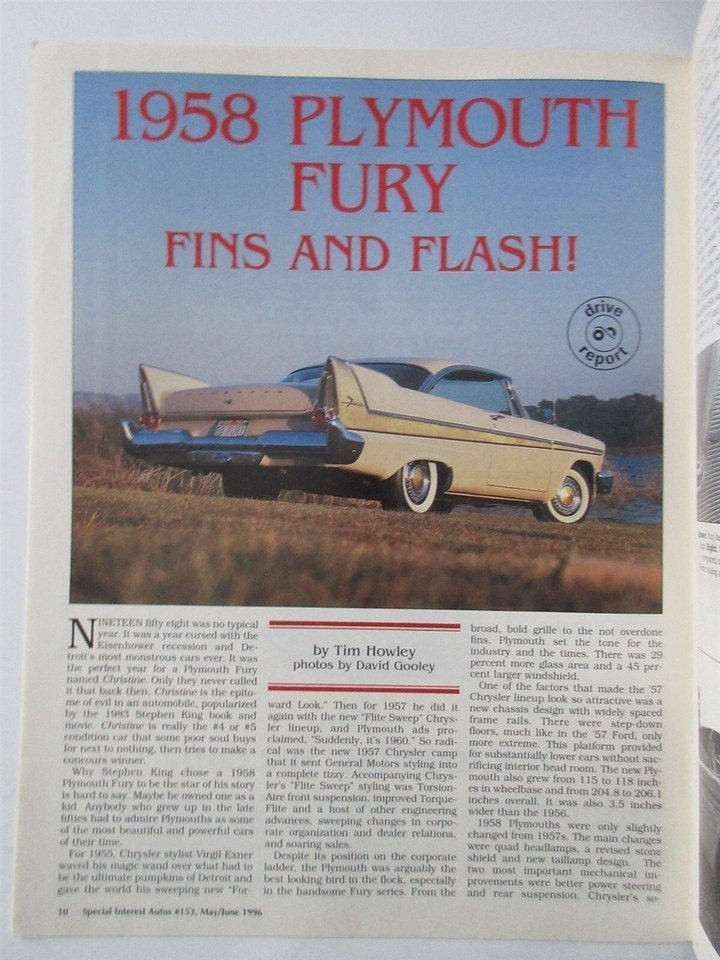 Special Interest Autos Magazine June 1996 - 1965 Chevelle L-79 | eBay