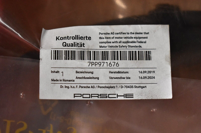 Genuine Porsche 958 Cayenne 970 971 Panamera Type 2 Charging Cable ...