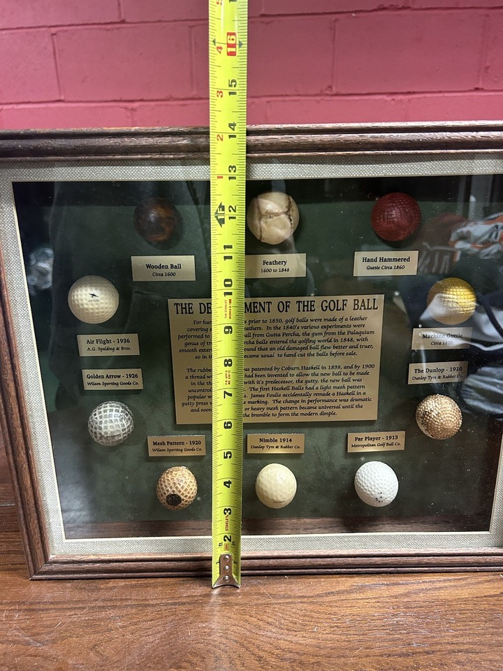 The Development Of The Golf Ball Wall Hanging Golf Shadow Box | eBay