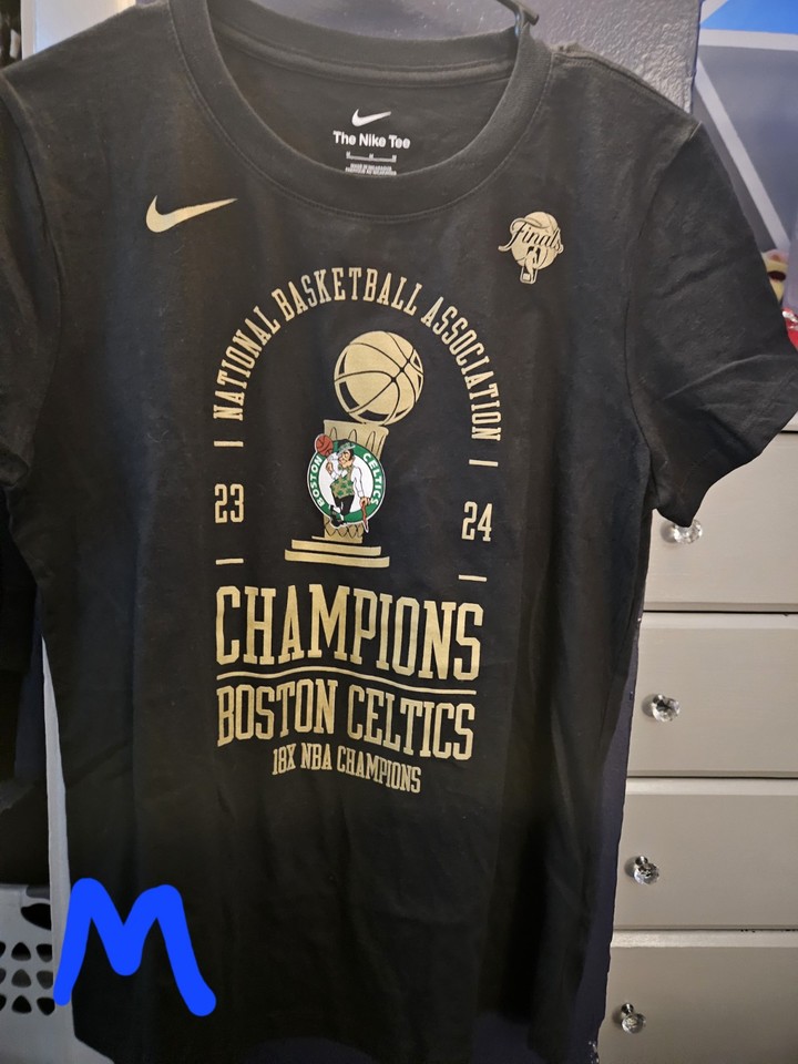 Boston Celtics 2024 NBA Champions Nike Official Locker Room T-Shirt Men ...