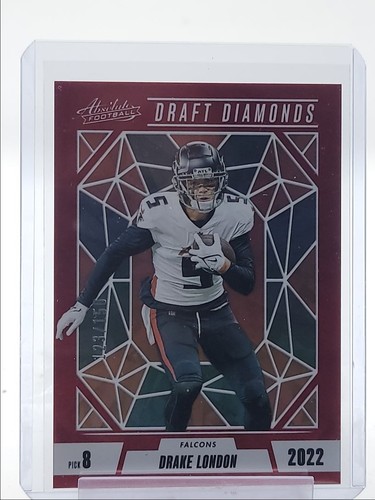 DRAKE LONDON 2024 ABSOLUTE DRAFT DIAMONDS RED FALCONS /150 Q2422 | eBay