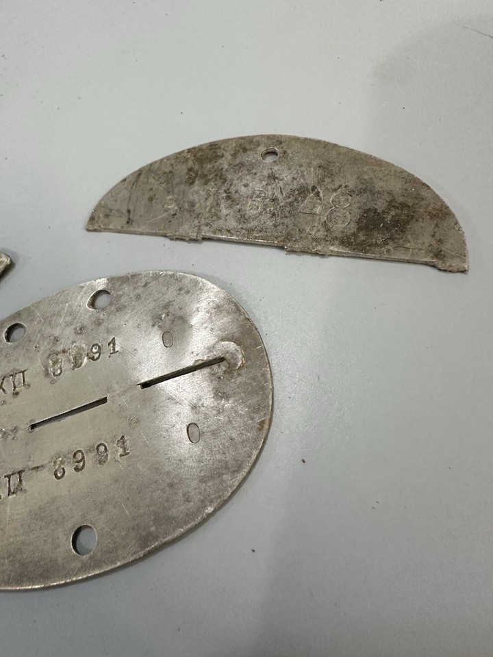 WW2 German Dog Tags Original 12th Division Waffen SS 48th Assault ...