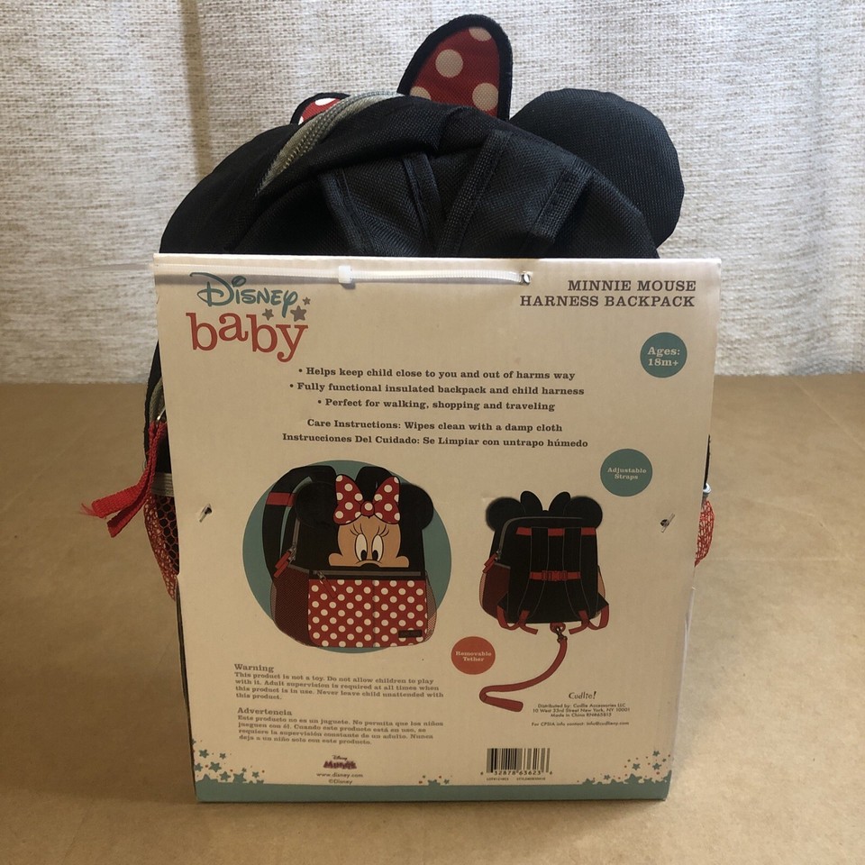 Disney Baby Minnie Mouse Harness Backpack - New | eBay