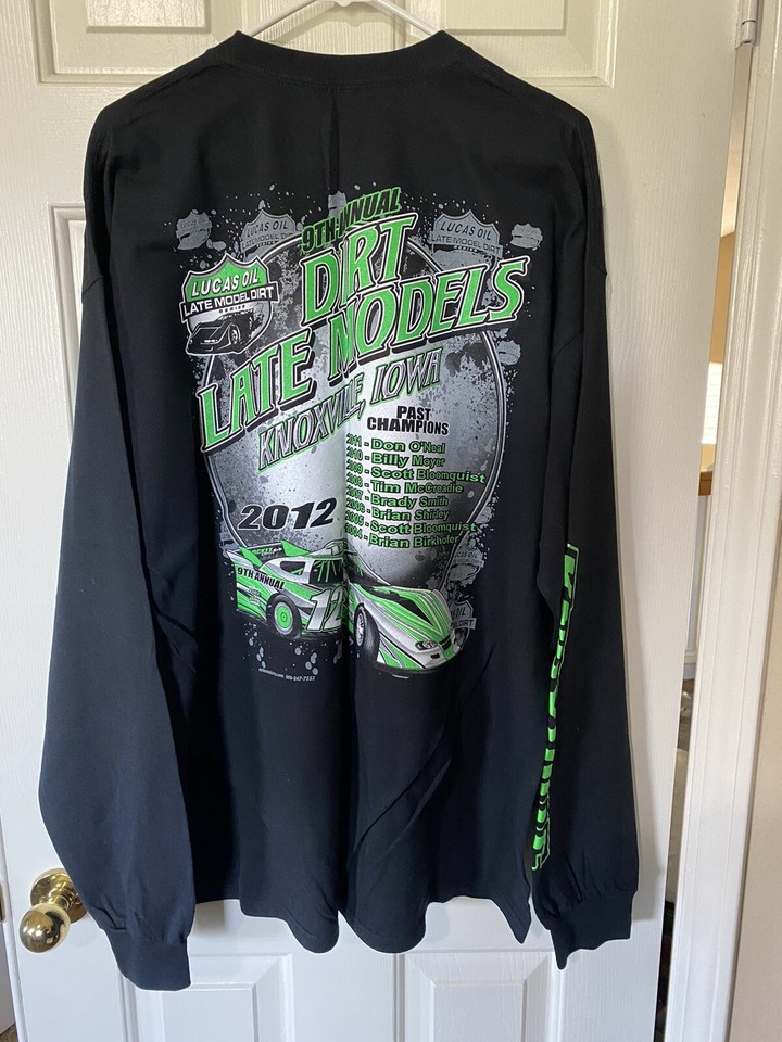 Lucas Oil Dirt Late Model Nationals Knoxville Iowa Long Sleeve T-Shirt ...