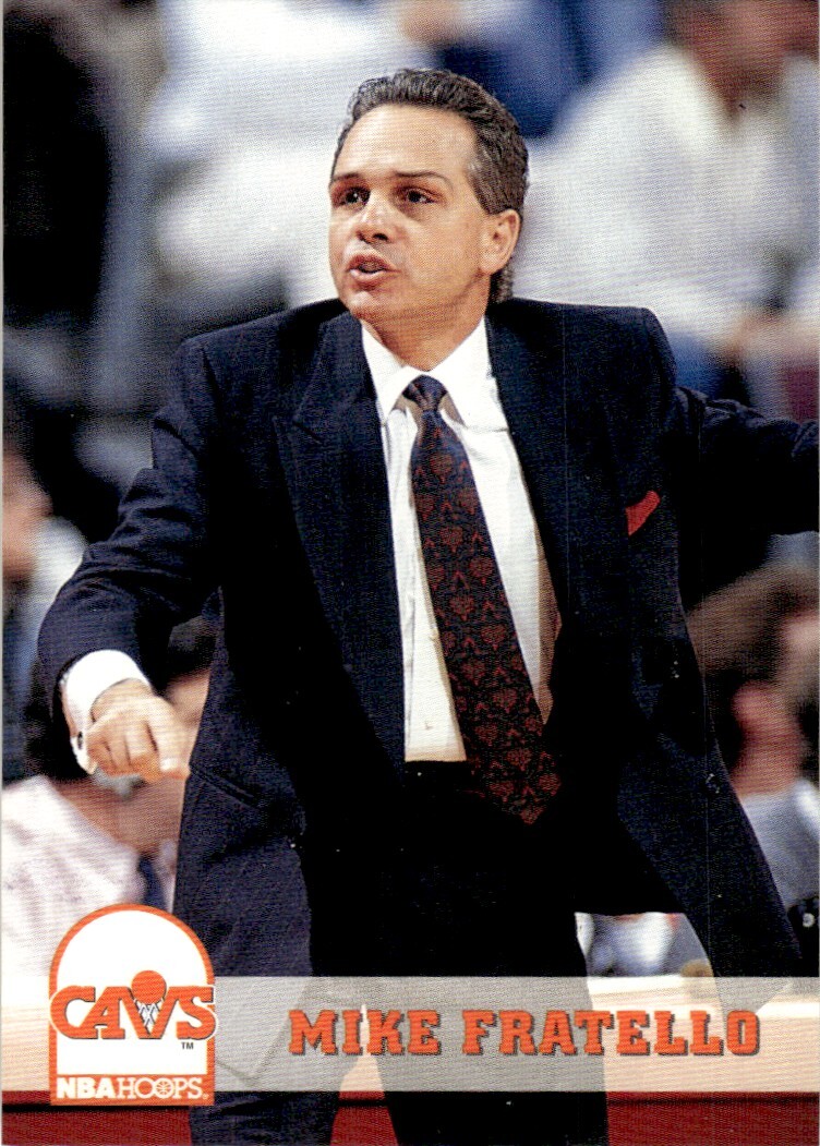 1993-94 NBA Hoops Basketball Card Mike Fratello Cleveland Cavaliers ...