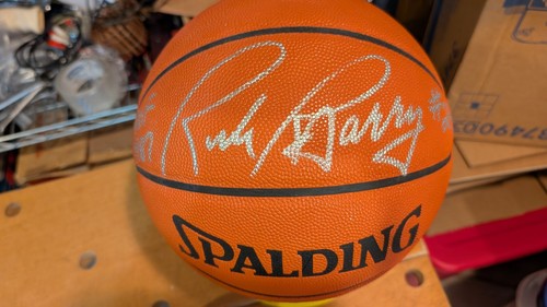 Rick Barry autographed Spalding Basketball HOF 1987 #24 silver pen | eBay