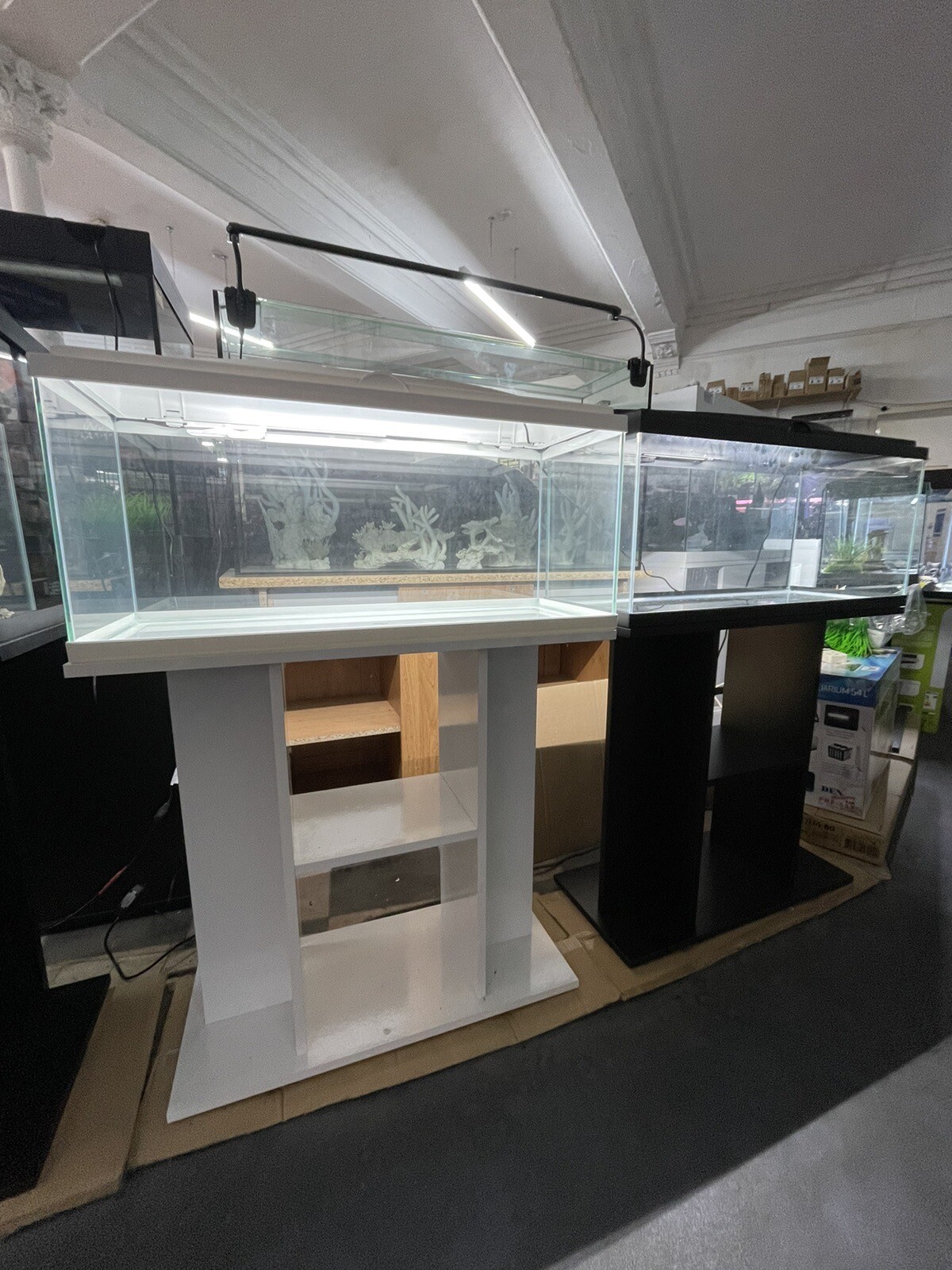 Ciano 80 LED Aquarium & Stand White or Black Starter Fish Tank 80cm ...
