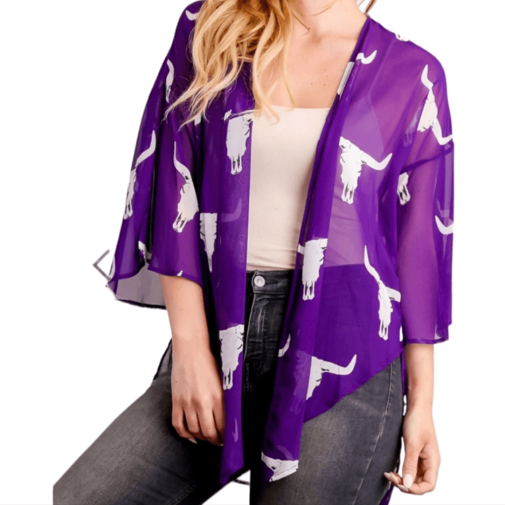 Purple Bullhead Kimono | eBay