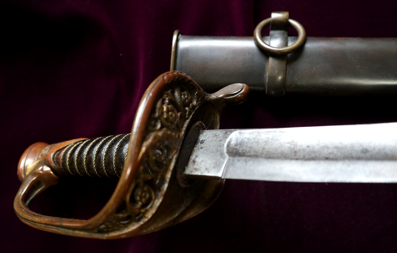 CIVIL WAR CONFEDERATE LEECH & RIGDON MEMPHIS FOOT OFFICER SWORD EX ...