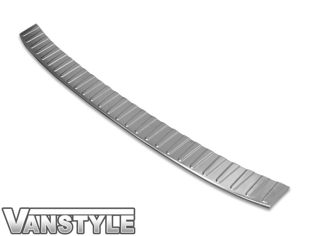 FORD TRANSIT CUSTOM 12-23 REAR BUMPER PROTECTOR BRUSHED STAINLESS STEEL ...