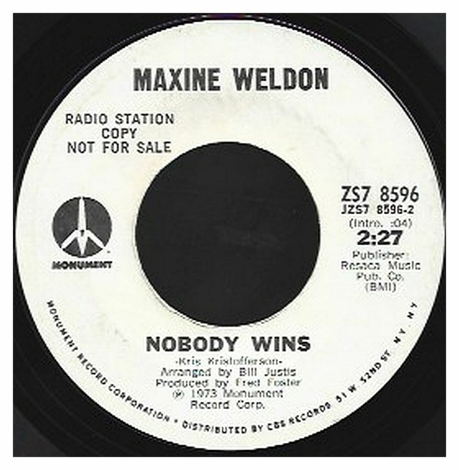 Maxine Weldon - Pour Some Water on Me / Nobody Wins VINYL 45 | eBay