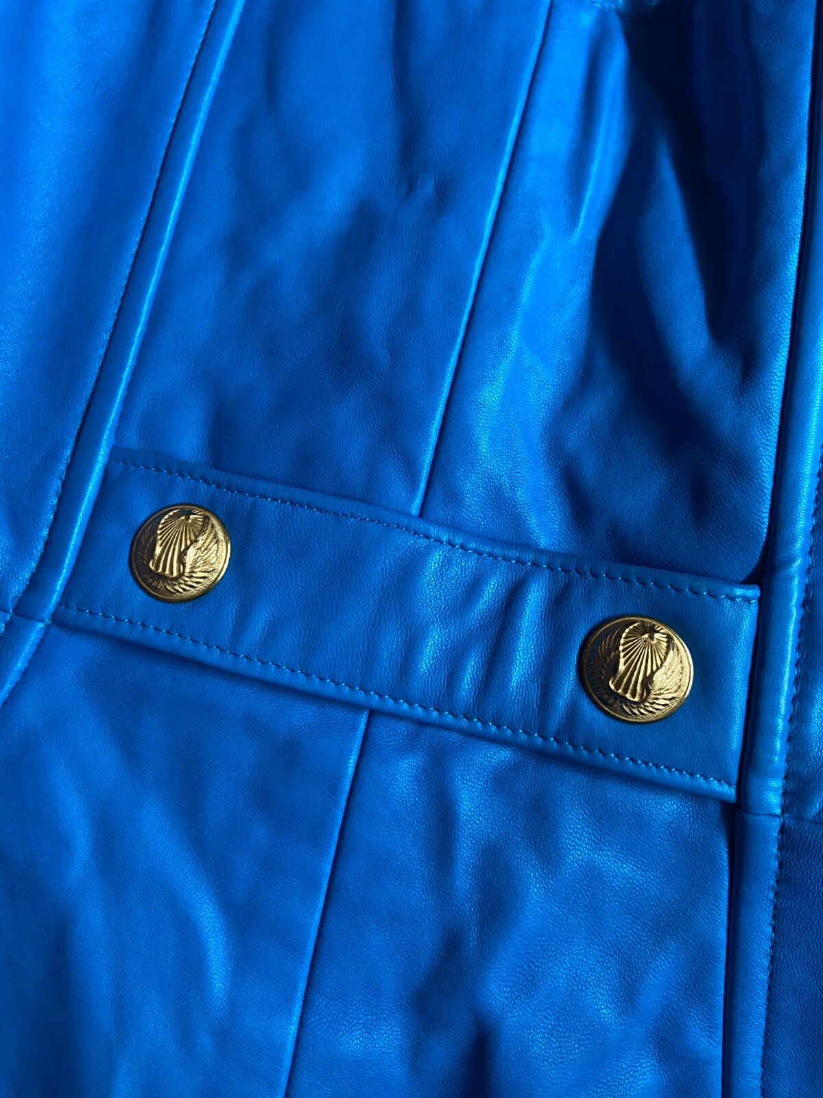 vintage leather dress, Michael Hoban for North Beach … - Gem