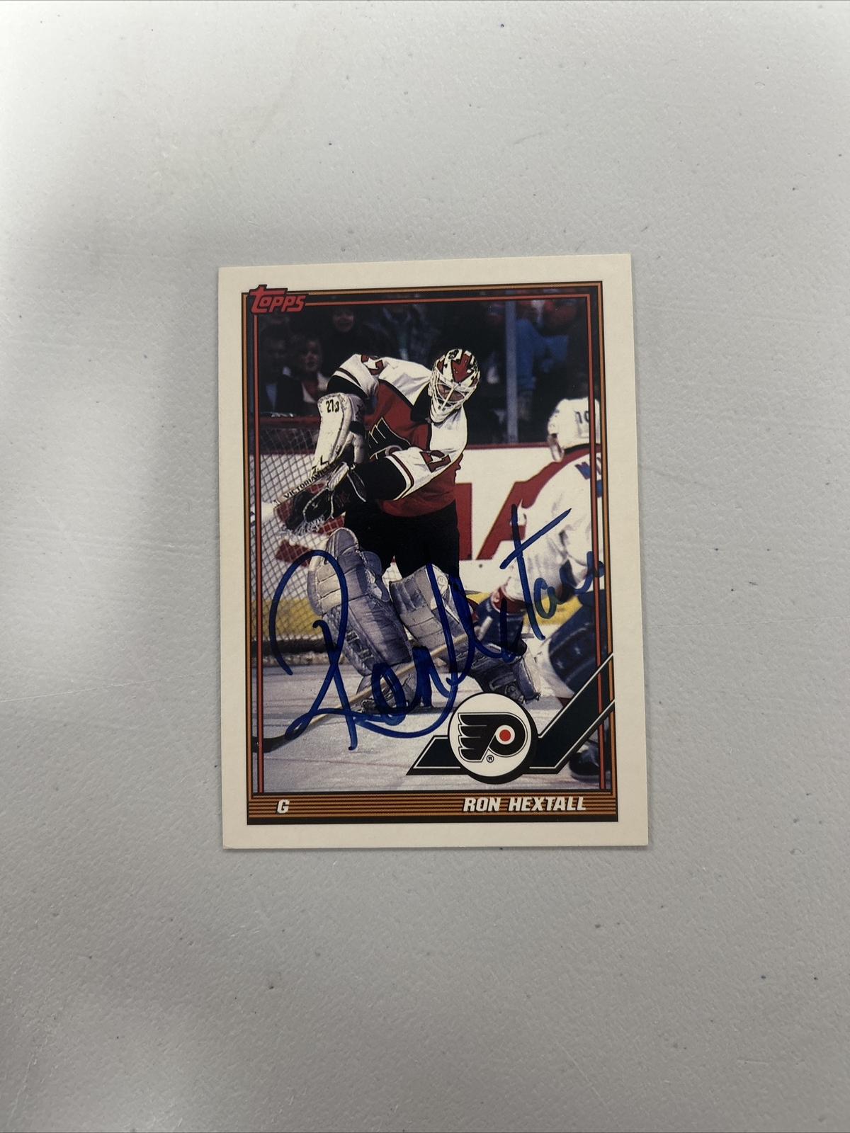 1991-92 Topps Flyers Hockey Card #470 Ron Hextall Autograph | eBay