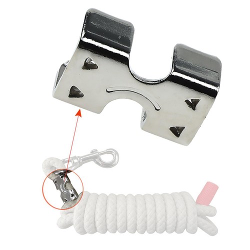 Double Rope Loop Clamp Hardware Twisted or Braided Rope Metal Loop End ...