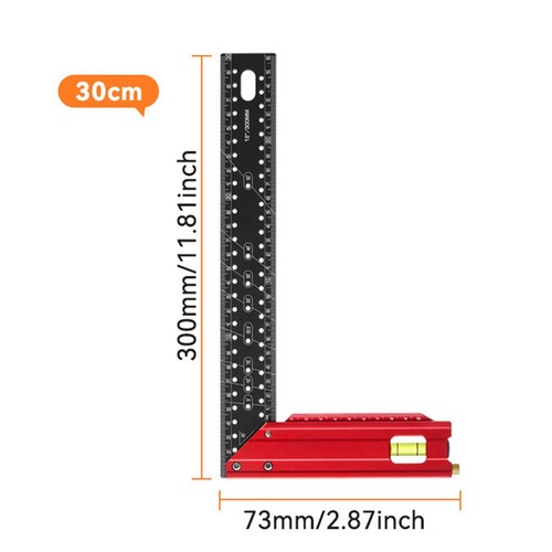 Multi Angle Aluminum L Shaped Measuring Ruler Tool for Parallel Line ...