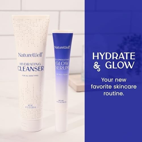 NATUREWELL Hydrating Cleanser & Illuminating Glow Serum Skincare Duo ...