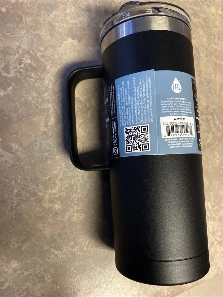 TAL Stainless Steel Mountaineer Travel Mug 20 oz, Black | eBay