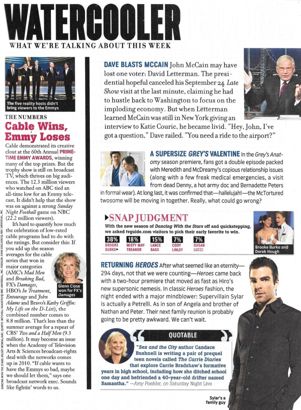 TV Guide Magazine CSI William Petersen Marg Helgenberger Sanctuary ...