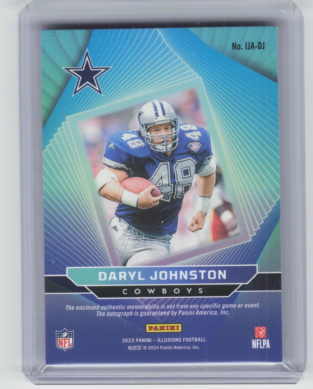 2023 Panini Illusions Daryl Johnston Immortalized Patch Auto /99 ...