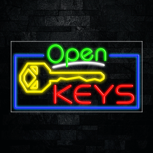 Keys LED Neon Sign 33"L x 18"H #35528 | eBay