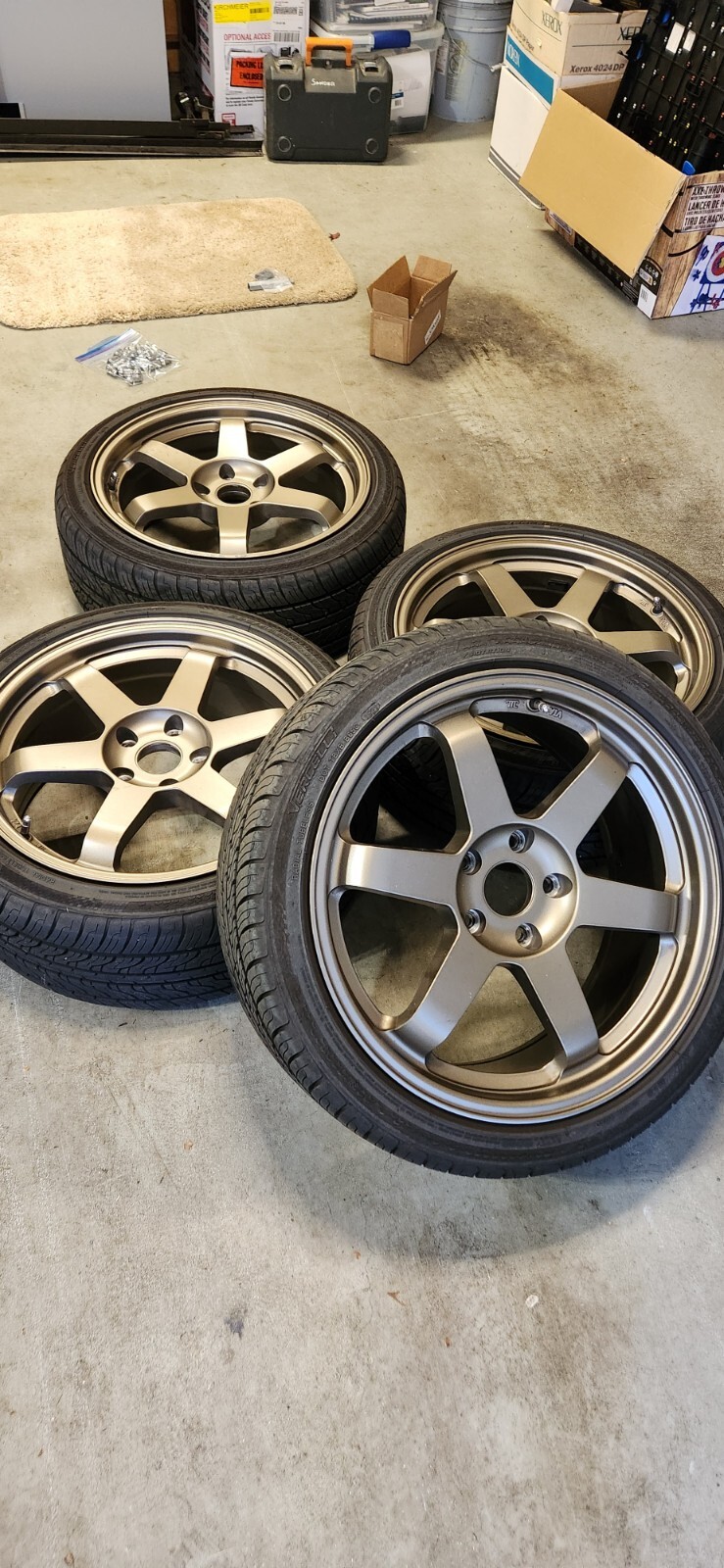 Avid1 AV06 Rims 18x8 +35 5x114.3 Bronze (Set of 4) | eBay