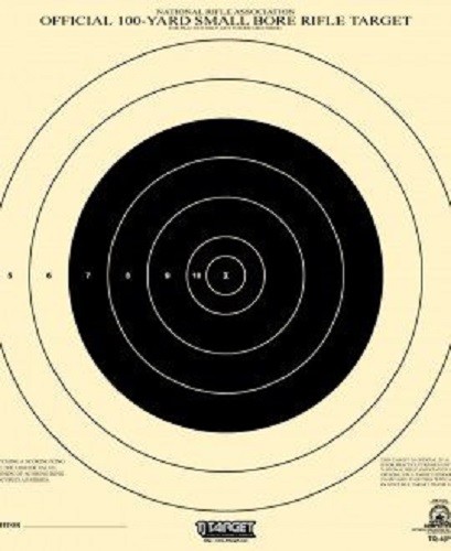NRA Paper TQ-4(P) Official 100 Yd Small Bore Rifle Target- black, 50 ...