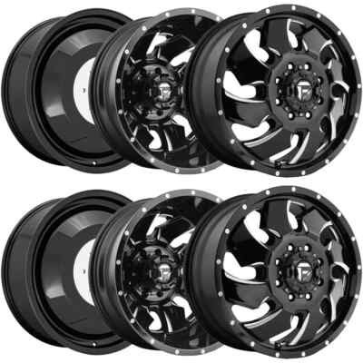 (Set-6) Fuel Offroad D574 Cleaver Dually 20x8.25 8x200 -202mm wheels ...