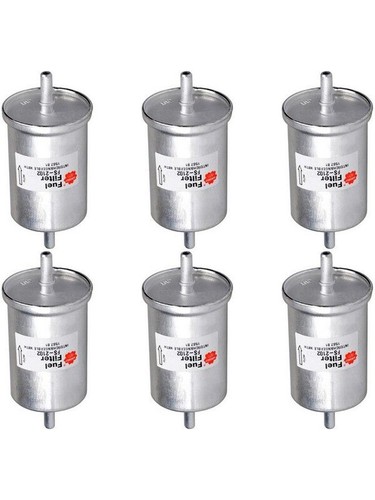 6 x Sakura In-Line Fuel Filter FS-2102 fits Peugeot 307 2.0 3B CC 16V ...