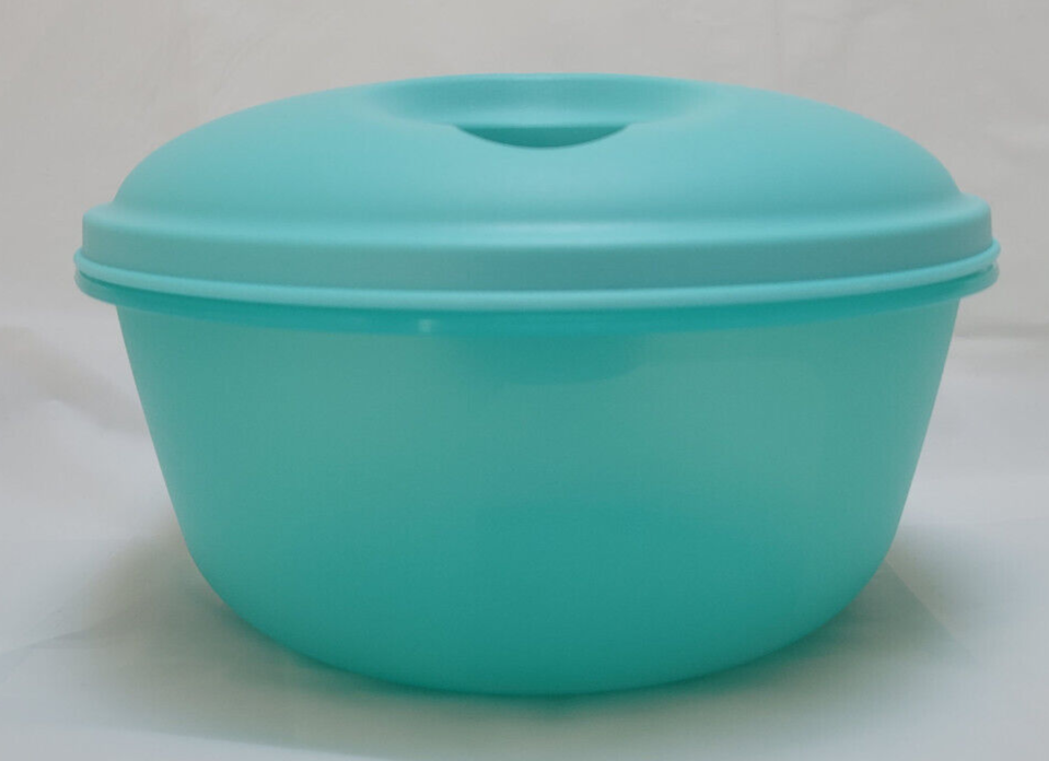 Tupperware Green 1700-6 Salad Lunch To Go Container Missing Silverware ...