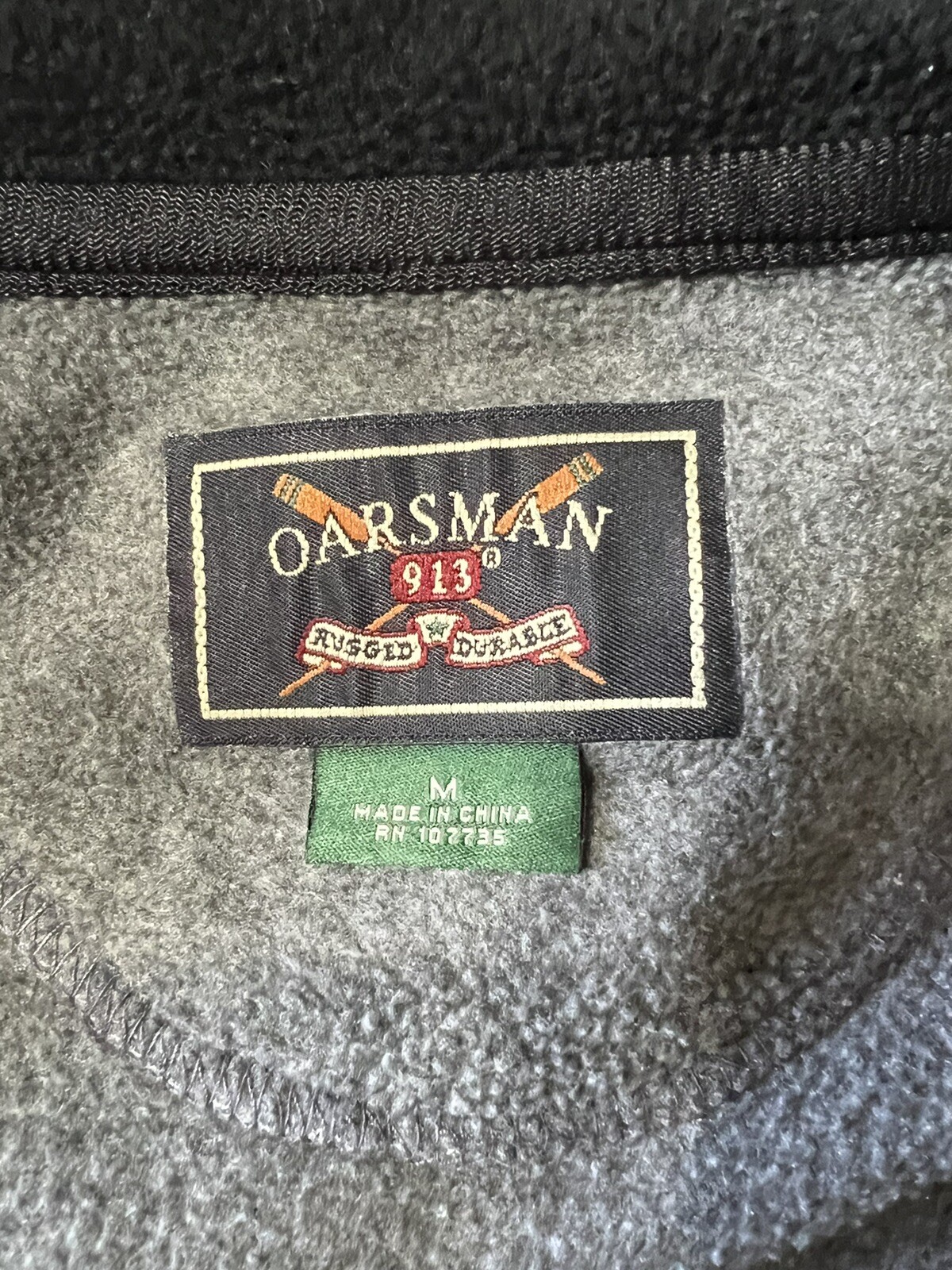 Mens, Oarsman 913, fleece, full zip, U.S Army Lightweight jacket, Size ...