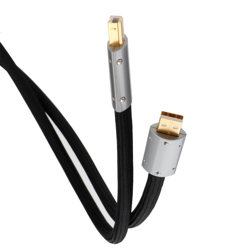 High Speed USB Cable Pure Silver USB Cable HiFi Audio Data Cable Type A ...