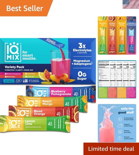 IQMIX Sugar-Free Electrolytes Powder Packets - Keto-Friendly Hydration ...