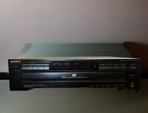 Sony CDP-C325 Carousel 5 Disc CD Changer Automatic Disc System Tested ...