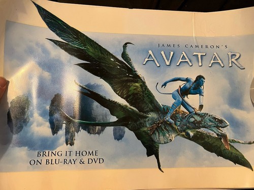 RARE Avatar Vinyl Promo Movie Door Cling. 12.5 X 22.5. Original ...