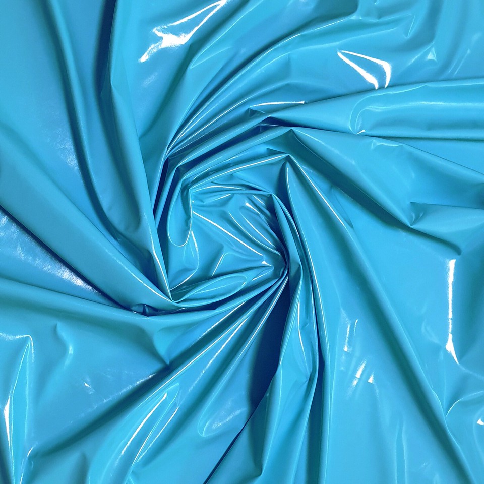 SHINY HIGH GLOSS PVC STRETCH RUBBER VINYL PLEATHER GOTH FETISH CLOTH ...