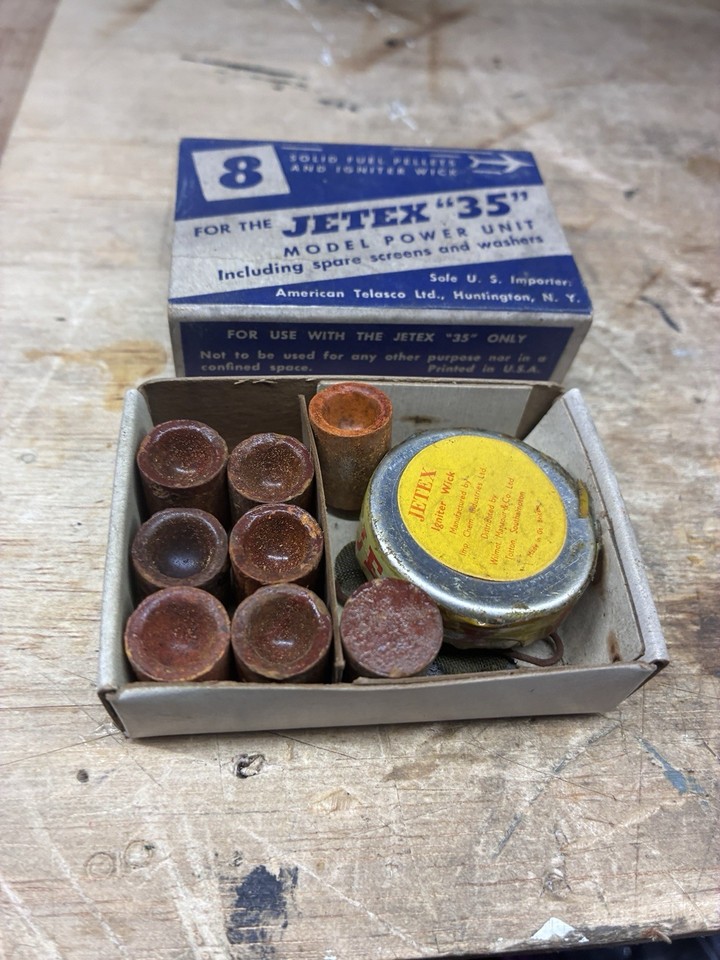 NOS Jetex Jet-x Engine 35 Fuel For Jet Balsa Model Airplane Kit | eBay