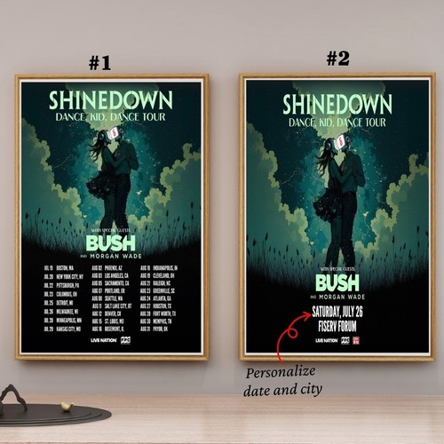 Custom Shinedown Dance Kid Dance Tour 2025 Poster Rock Band Music ...