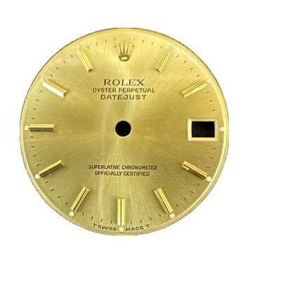 Rolex Datejust Midsize 31mm Yellow Gold Dial Stick Model 68273-68278 | eBay