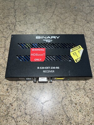 Binary B-520-EXT-230-RS HDBaseT HDMI Extender Receiver Free S/H | eBay