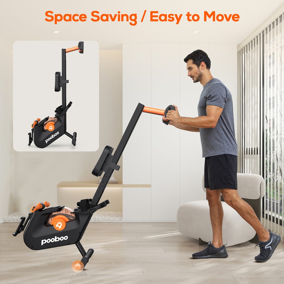 85% Pre-assembled Magnetic Rowing Machines Build-in Bluetooth Rower ...