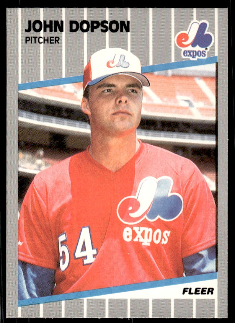 1989 Fleer Baseball Card John Dopson Rookie Montreal Expos #373 | eBay
