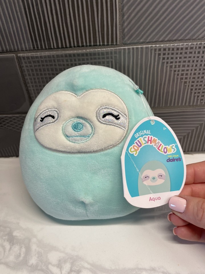 Squishmallow AQUA The Sloth W/sleepy Eyes 5” Plush, New With Tags | eBay